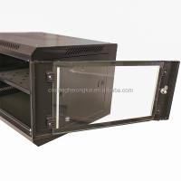China Stock Monitoring Console Metal Mesh Cabinet for Server Room 6U Open Wall Mounted PC for sale