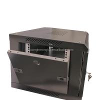 China Stock Monitoring Console Metal Mesh Cabinet for Server Room 6U Open Wall Mounted PC for sale