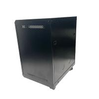 China 12U Indoor Wall Mount Double Section Network Cabinet 19 Inch Stock Black RAL9004 600x550mm for sale