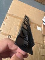 China 1U Cabinet Plastic Cabinet Blind Plate Network Cabinet Accessories with Black Color for sale