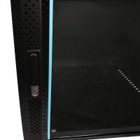 China Custom 19 Inch Black Network Rack Cabinet with Glass Door Metal Enclosure OEM Server for sale