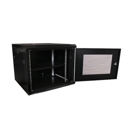 China 6u 9u 12u Data Network Cabinet Standard Server Rack Cabinet with Cold Rolled Steel for sale