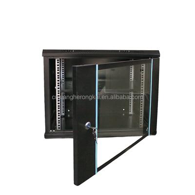 China Stock Products 9u 4u 6u 9u 12u Flat Network Cabinet Server Rack Cabinet Wall Mounted for sale