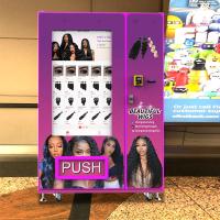 China New Arrival Custom Make up Lashes Vending Machine  49 Inch Touch Screen Hair Extension Wigs Vending Machine for sale