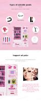 China Zhongda New Model Tabletop Mini Lashes Vending Machine Beauty With Coin for sale