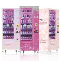 China Hot Sale Customized Pink Press on Nails Small Vending Machine and Beauty Vending Machine with apple Pay and Credit Card Payment for sale