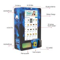 China 32 Inch Wall-Mounted Vending Machine with ID Card Reader for Tobacco Sales and SDK Integration for sale