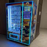 China Wholesale Automatic Trading Card Vending Machine Free Custom Design Large Capacity LED Light for Pokemond Cards 24/7 for sale