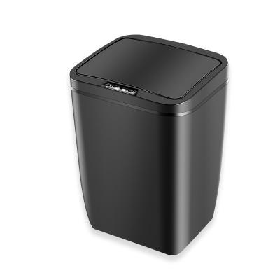 China Black 12L Electronic Touchless Sensor Trash Can With 1 Year Warranty for sale