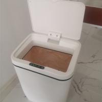 China 12L Induction Type Household Rubbish Bin Anti Finger Oil With Quiet Close Lid for sale