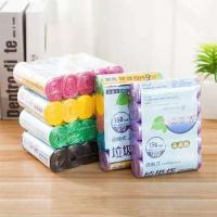 China Colorful Custom Trash Bags Smellless With Durable Drawstring Handles for sale