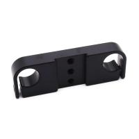 China Custom CNC Milled Black Anodized Aluminum Part with Threaded Holes | ±0.01mm Tolerance | 5-Axis Machining for sale