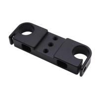 China Custom CNC Milled Black Anodized Aluminum Part with Threaded Holes | ±0.01mm Tolerance | 5-Axis Machining for sale