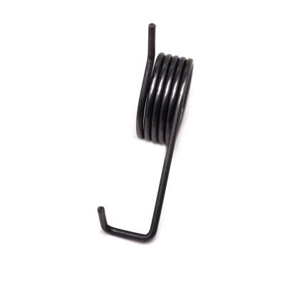 China Black Coated Torsion Springs with Straight and Bent Arms | 0.5-10mm Wire Diameter | Custom Coil Sizes 5-100mm for sale