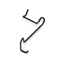 China Black Metal Wire Form Multi-Bend Precision Component with Z-Shaped Hooked Ends for Mechanical & Electronic Assembly for sale