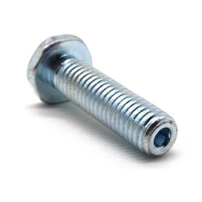 China Blue Zinc Plated Carbon Steel Hex Head Bolt with Internal Hex Drive - Precision Threaded Fastener ±0.01mm Tolerance for sale