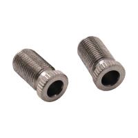 China Stainless Steel Knurled Head Threaded Fastener with Hollow End - ±0.01mm Precision Cylindrical Connector for sale