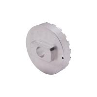 China Custom CNC Turned Aluminum Disc Gear with Peripheral Teeth and ±0.01mm Tolerance for Mechanical Power Transmission for sale