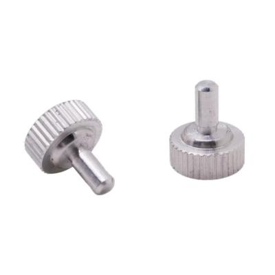 China CNC Turned Aluminum Knurled Head Thumb Screw - M6/M8 Thread Manual Adjustment Bolt for Tool-Free Fastening for sale