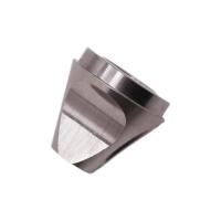 China Stainless Steel Anti-Theft Lock Nut with Tapered Cone Design and Multi-Diameter Stepped Bore for High-Security Applications for sale