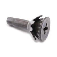 China Carbon Steel Phillips Flat Head Knurled Screw with Integrated Serrated Lock Washer - M3 to M12 Anti-Loosening Fastener for sale
