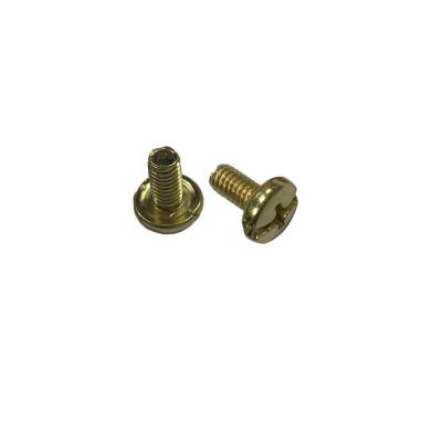 China Brass Phillips Pan Head Screw M1-M10 Threaded Fastener for Electronics and Small Machinery Assemblies for sale