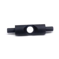 China CNC Turned Carbon Steel Shaft with Through Hole - ±0.01mm Tolerance Black Oxide Axle Component for Mechanical Transmission for sale