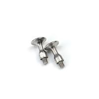 China Stainless Steel Flanged Head Bottleneck Connector with ±0.01mm CNC Precision - M6 M8 Threaded Fastener for sale