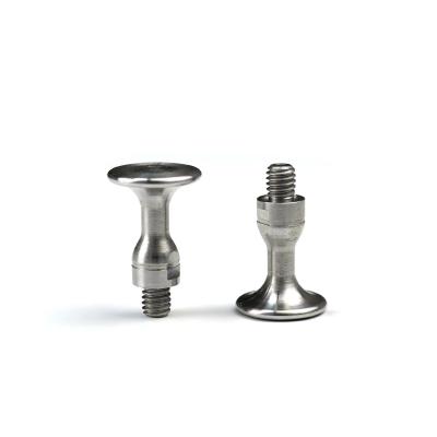China Stainless Steel Flanged Head Bottleneck Connector with ±0.01mm CNC Precision - M6 M8 Threaded Fastener for sale