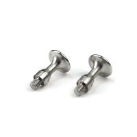China Stainless Steel Flanged Head Bottleneck Connector with ±0.01mm CNC Precision - M6 M8 Threaded Fastener for sale