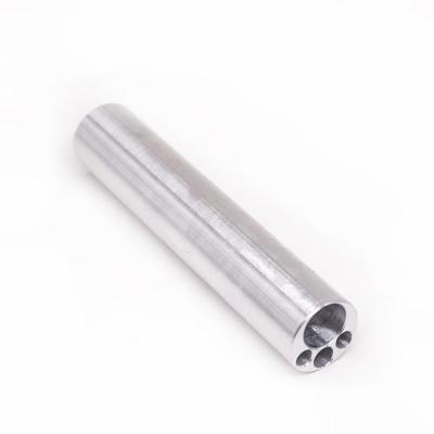 China CNC Machined Stainless Steel Cylindrical Shaft with 4 Through Holes | Ø1-300mm CNC Turning | ±0.01mm Tolerance for sale