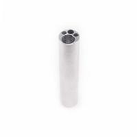 China CNC Machined Stainless Steel Cylindrical Shaft with 4 Through Holes | Ø1-300mm CNC Turning | ±0.01mm Tolerance for sale