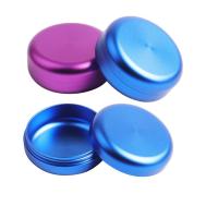 China Anodized Aluminum CNC Milling Container with Lid - Precision Machined Round Storage Box with ±0.01mm Tolerance for sale