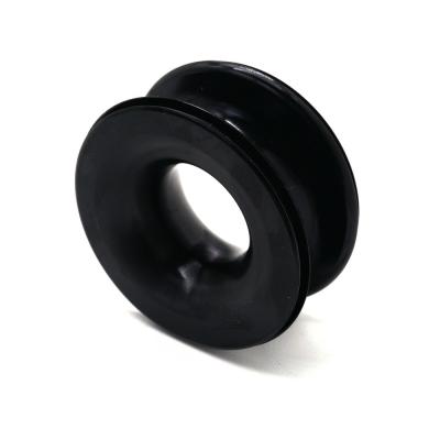 China CNC Machined Steel Pulley with Black E-Coating - ±0.01mm Tolerance for Rope and Chain Transmission Systems for sale