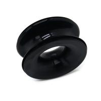 China CNC Machined Steel Pulley with Black E-Coating - ±0.01mm Tolerance for Rope and Chain Transmission Systems for sale