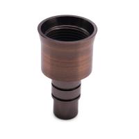 China CNC Turned Stainless Steel Wine Bottle Stopper with ±0.01 mm Precision Sealing Rings and Brushed Brown PVD Finish for sale