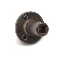 China CNC Machined Steel Flange Coupling with 3 Dowel Pins and Square Socket - ±0.01mm Tolerance for sale