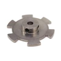 China Custom CNC Machined Stainless Steel Locking Disk with Non-Involute Teeth and Threaded Mounting Holes for Shaft Assembly for sale