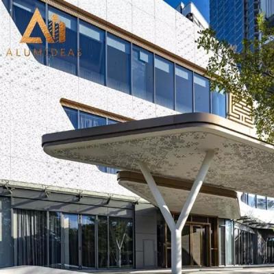 China Aluminum Perforated Decorative Building Facade System For Mall for sale