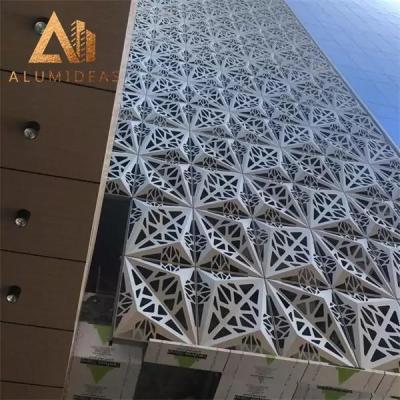 China 3D laser cut aluminum facade for sale