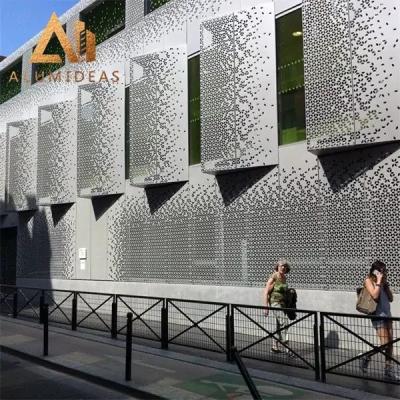 China Perforated aluminum facade panel for sale