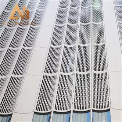 China Perforated corrugated aluminum panels for sale