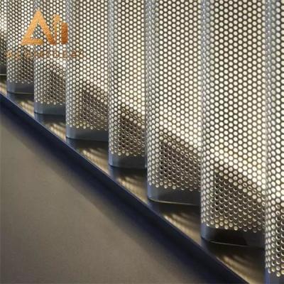 China Corrugated aluminum facade for sale