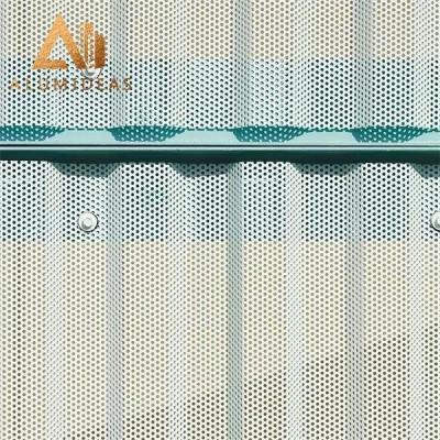 China Corrugated perforated aluminum panel for sale