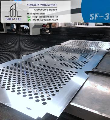 China SUDALU 30mm, 50mm diameter Aluminum Perforated Panel for Wall Cladding for sale