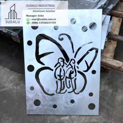 China SUDALU Aluminum Curvel Panel for Wall Decoration with 1-10mm thickness Aluminum Screens for sale