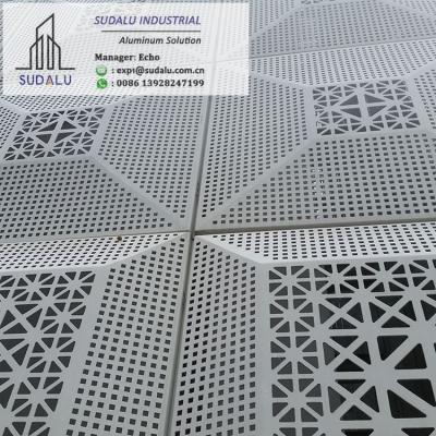 China SUDALU Foshan Manufacture Customized Exterior Cladding Wall Aluminum Laser Cutting Panel for sale