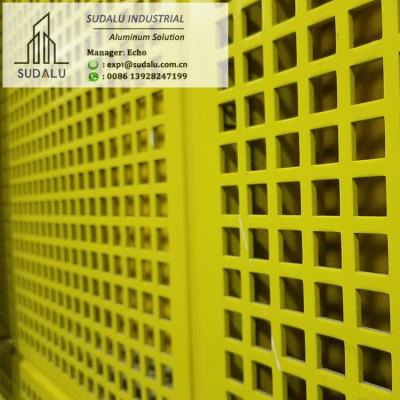 China SUDALU Building Cladding Metal Screen Curvel Aluminum Panel For Interior Partition Usage for sale