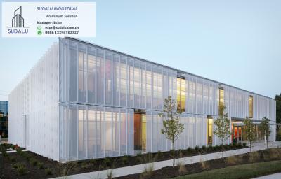 China SUDALU Solar Shape Aluminum Facade Cladding Panel for Outdoor Decoration Metal Perforated Panel for sale