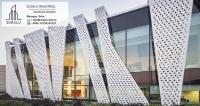 China SUDALU Foshan Architectural Laser Cutting Panels Outdoor Aluminum Facade Cladding Panel for sale